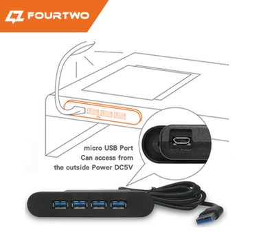 ST-062 Recessed Furniture USB 3.0 Hub - Fourtwo Electronics